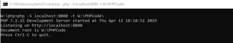 Run Your Php Code Using The Php Webserver Anto Online