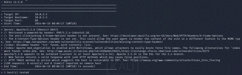 Nikto Command-Line Cheat Sheet - Anto ./online
